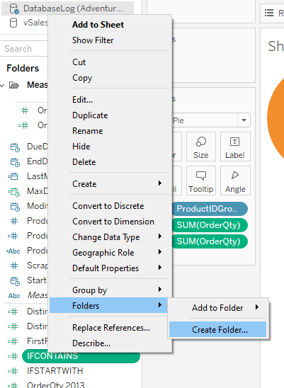 Is there a way to group measures in Tableau Desktop and create ...