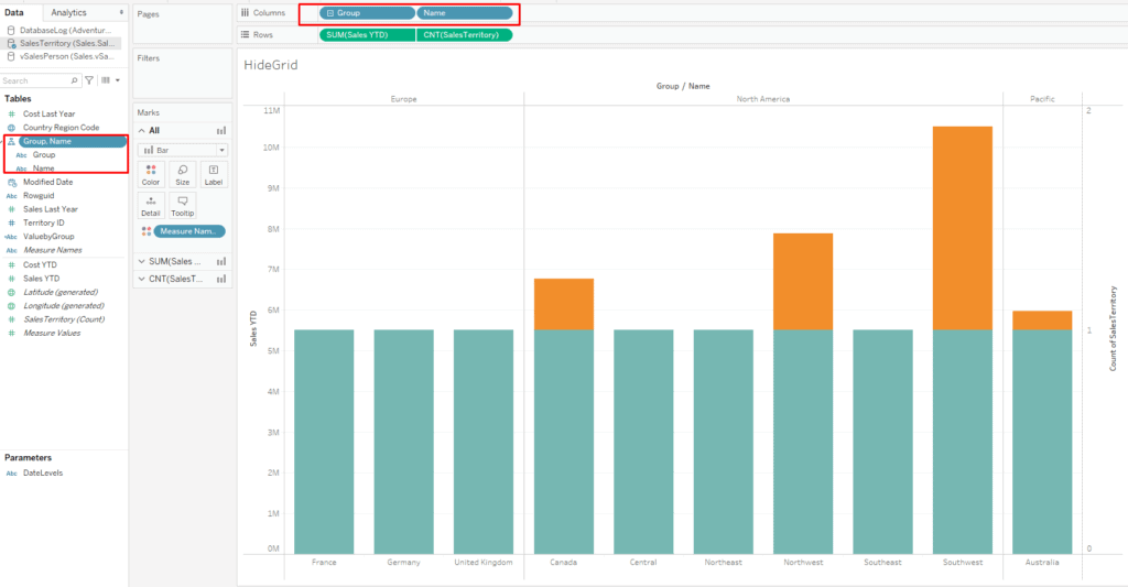 How do I expand or collapse a dimension in a Tableau dashboard? - Datameer