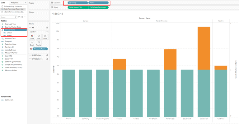 How do I expand or collapse a dimension in a Tableau dashboard? - Datameer