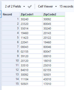 How to check if values from one field exists in a different field in Alteryx - Datameer