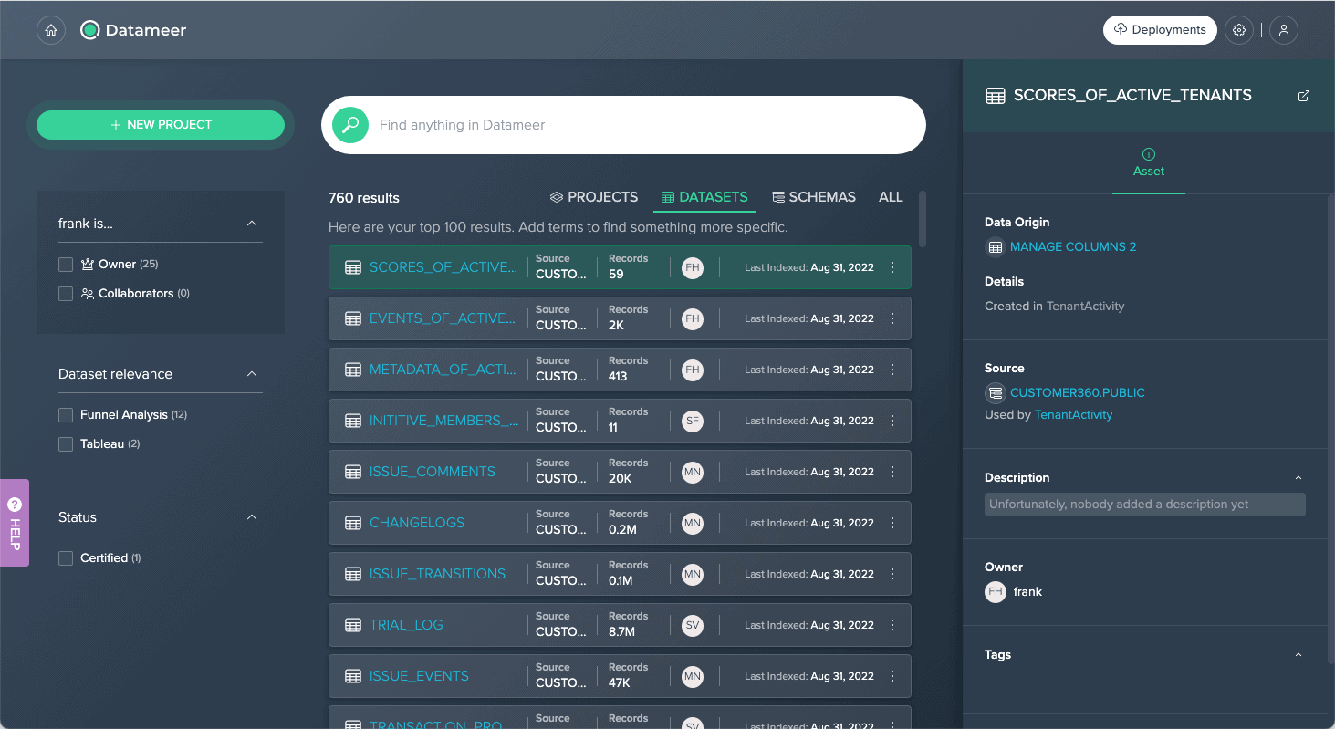 Data Discovery and Exploration - Datameer