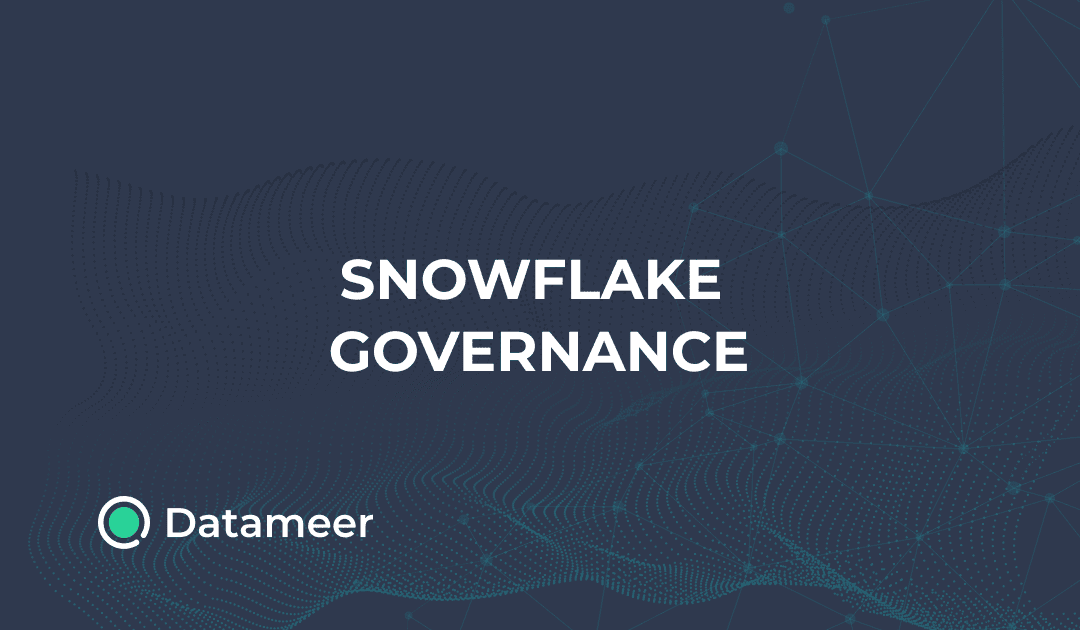 The Golden Warehouse Metrics Part II - Governance - Datameer